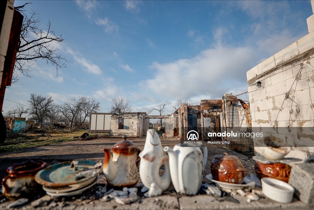 Andriivka Köyü'nde Rusya-Ukrayna savaşının izleri - Anadolu Ajansı