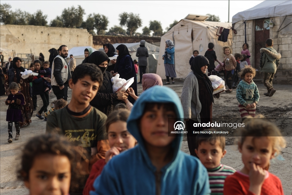 Nearly 500 displaced Syrian families live under harsh conditions in ...