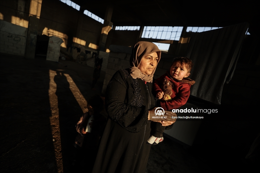 Nearly 500 displaced Syrian families live under harsh conditions in ...
