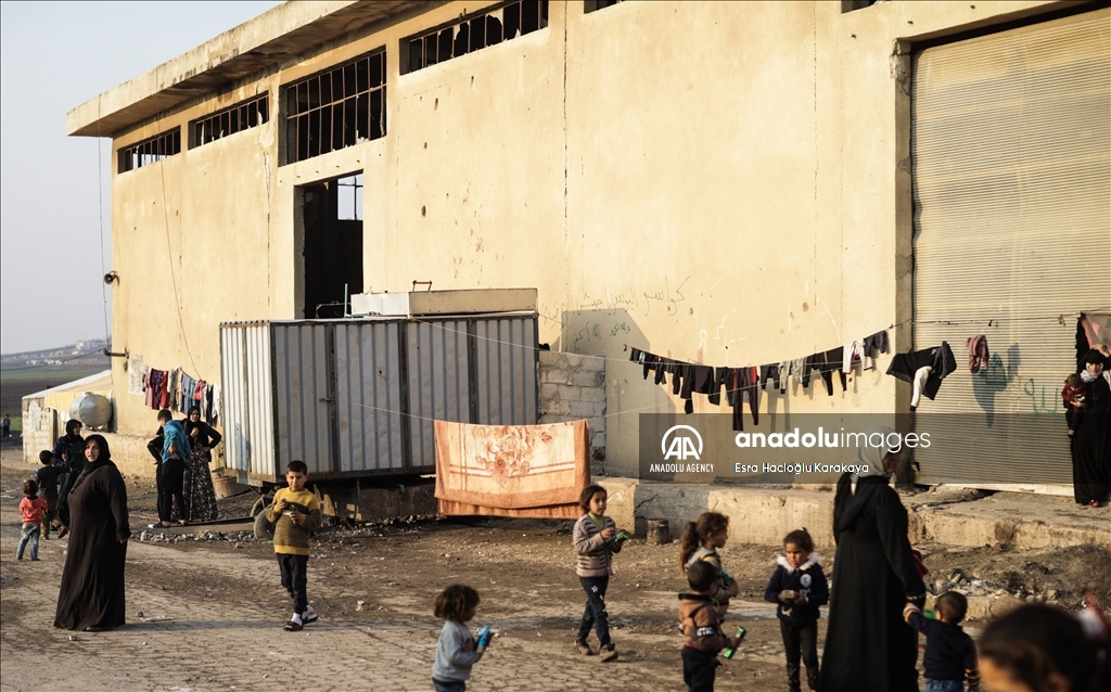 Nearly 500 displaced Syrian families live under harsh conditions in ...