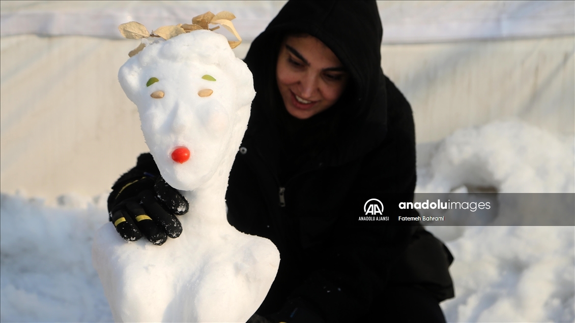 Tahran'da Kardan Adam festivali - Anadolu Ajansı