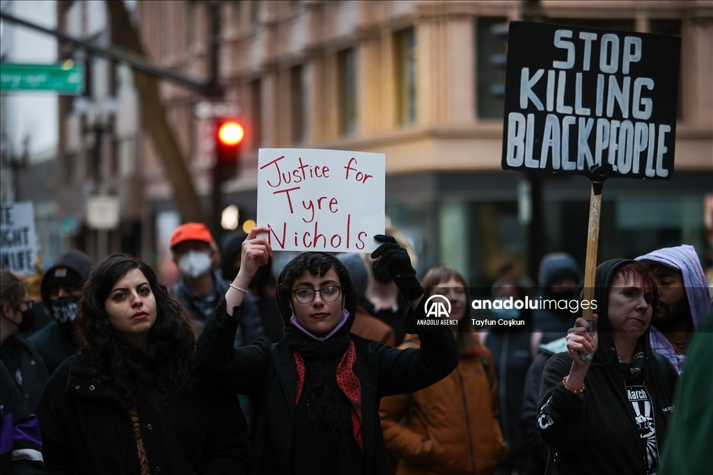 Tyre Nichols protest in Oakland, California - Anadolu Ajansı
