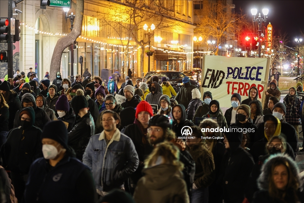 Tyre Nichols protest in Oakland, California - Anadolu Ajansı
