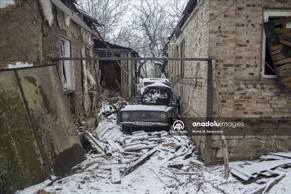 Ukrayna'nın Bahmut şehrinde savaşının izleri - Anadolu Ajansı