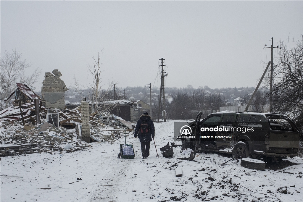 Ukrayna'nın Bahmut şehrinde savaşının izleri - Anadolu Ajansı