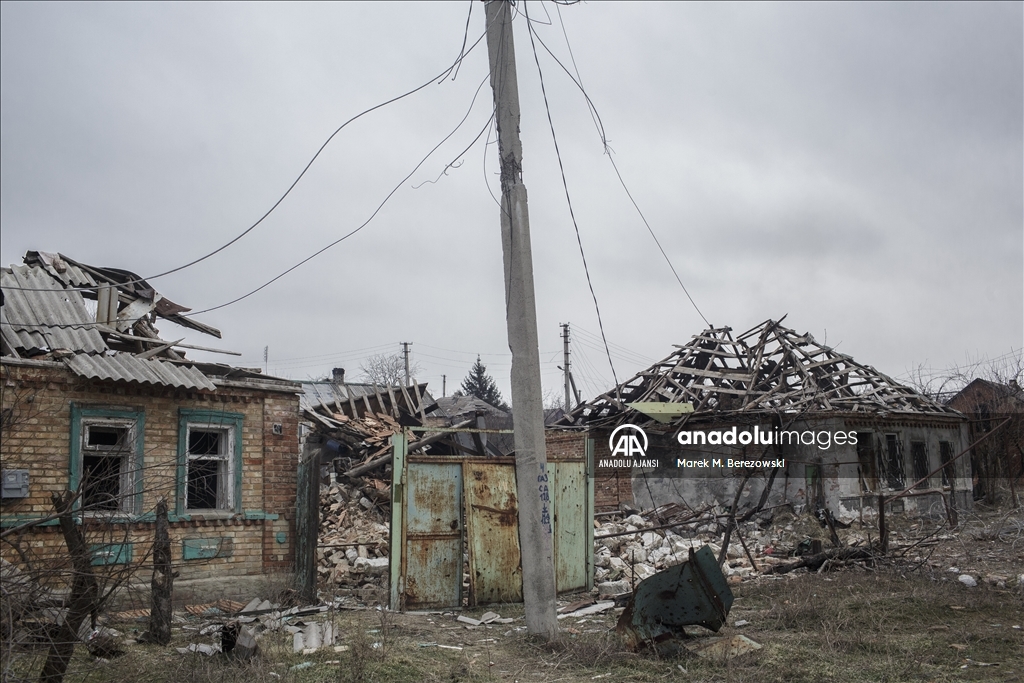 Ukrayna'nın Bahmut şehrinde savaşının izleri - Anadolu Ajansı