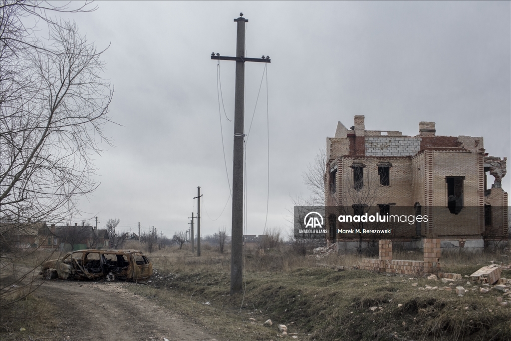 Ukrayna'nın Bahmut şehrinde savaşının izleri - Anadolu Ajansı
