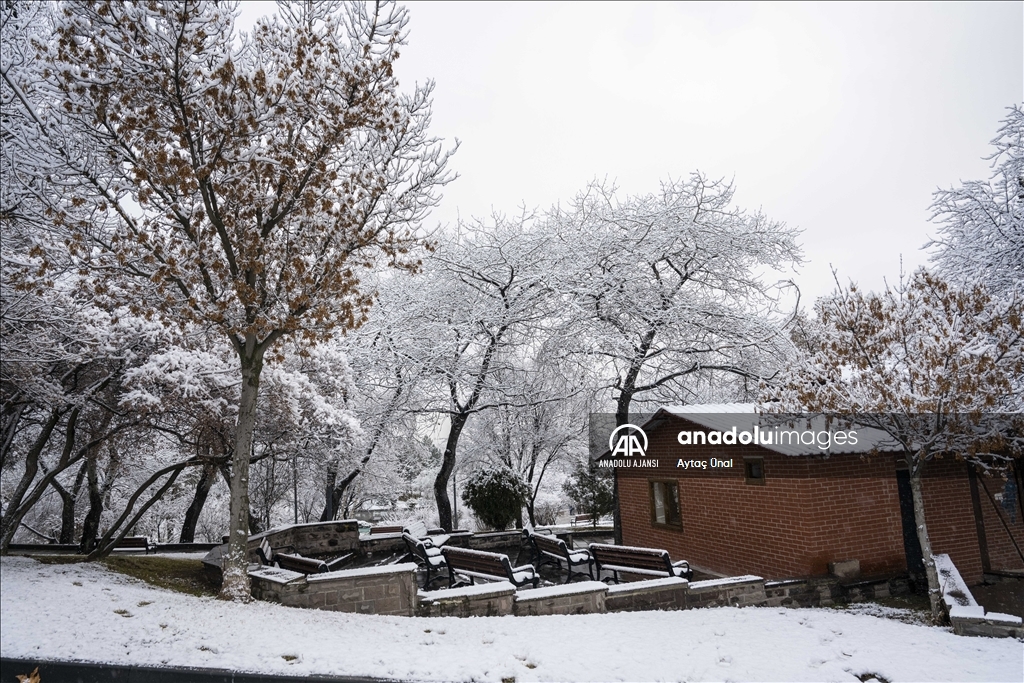 Ankara'da kar yağışı - Anadolu Ajansı