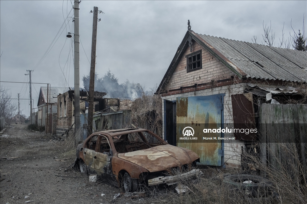 Ukrayna'nın Bahmut şehrinde savaşının izleri - Anadolu Ajansı