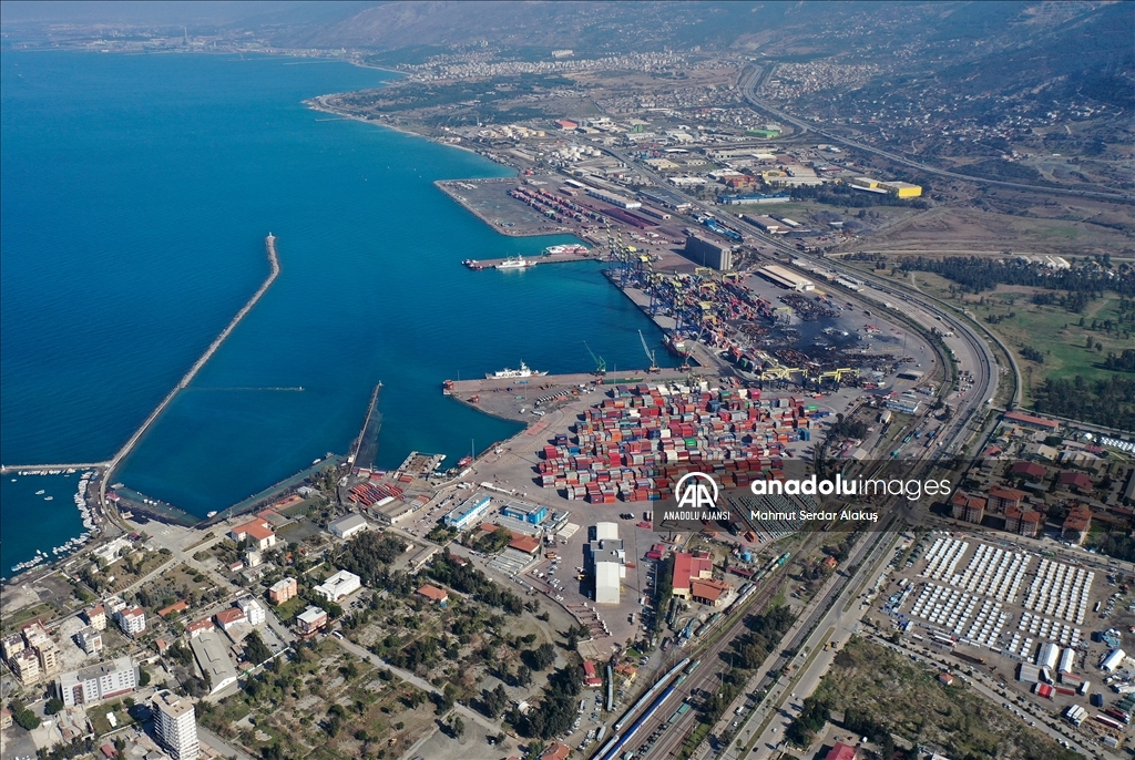 Depremin vurduğu İskenderun - Anadolu Ajansı