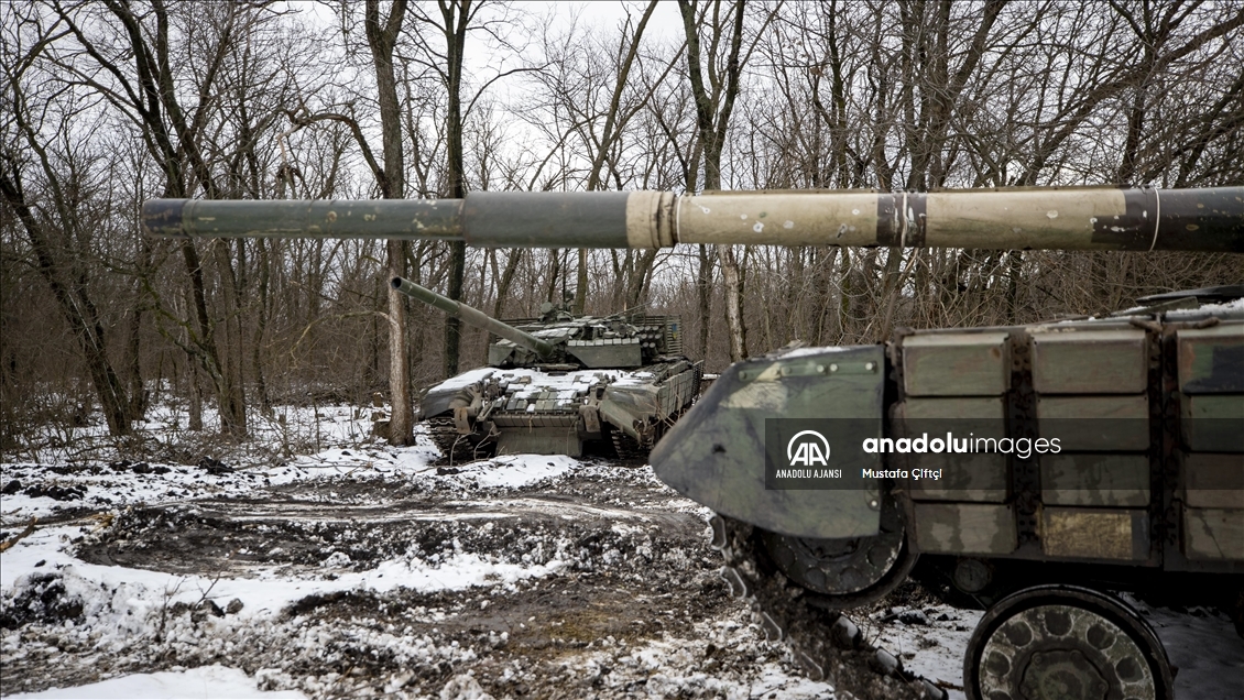 AA, sıcak çatışmanın sürdüğü Ugledar ve Marinka yakınlarındaki Ukrayna ...