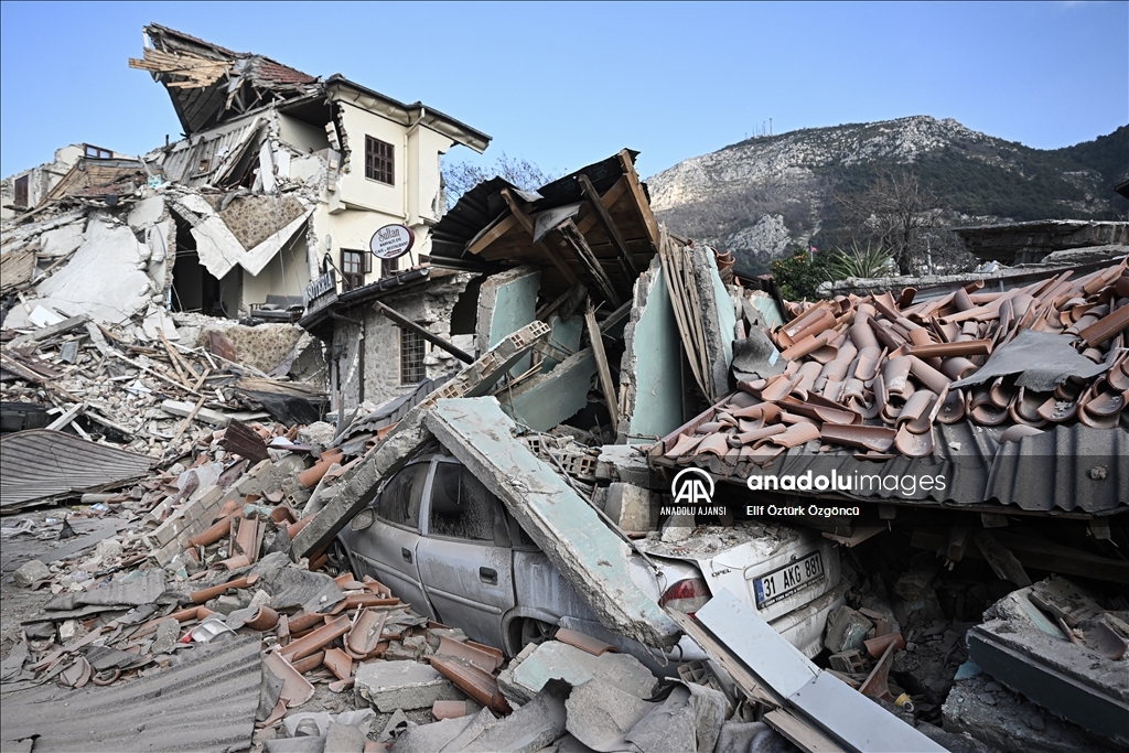 Kahramanmaraş merkezli depremlerden etkilenen Antakya - Anadolu Ajansı