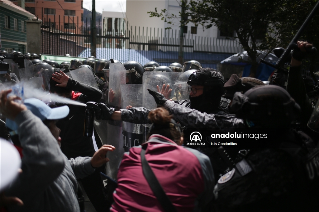 Teachers' protest in Bolivia - Anadolu Ajansı