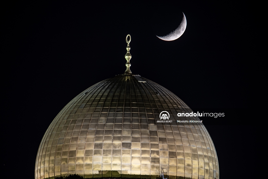 Polumjesec kao stražar nad svetim kompleksom Al-Akse - Anadolu Ajansı