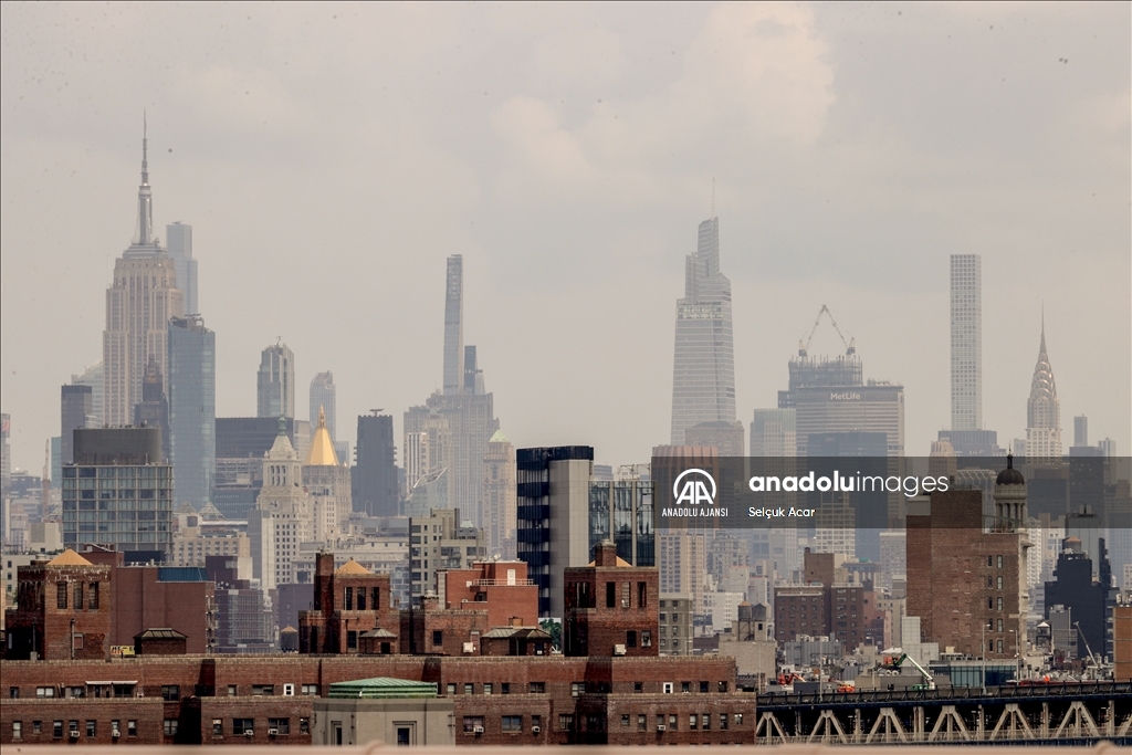 Kanada'dan gelen duman New York'ta hava kalitesini bir kez daha ...