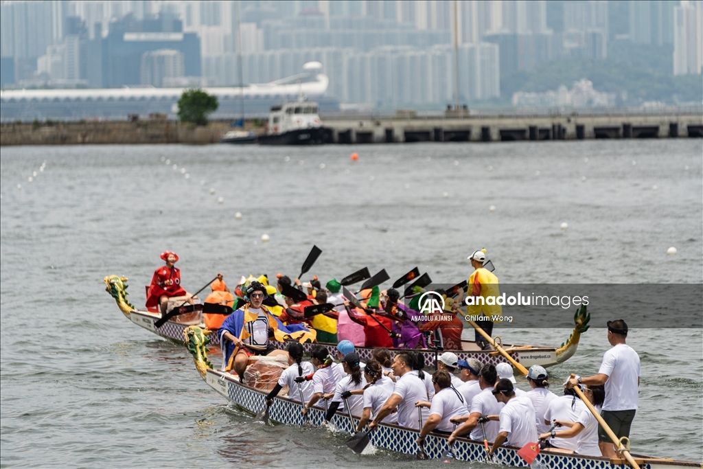 Hong Kong'da Uluslararası Dragon Bot Yarışları - Anadolu Ajansı