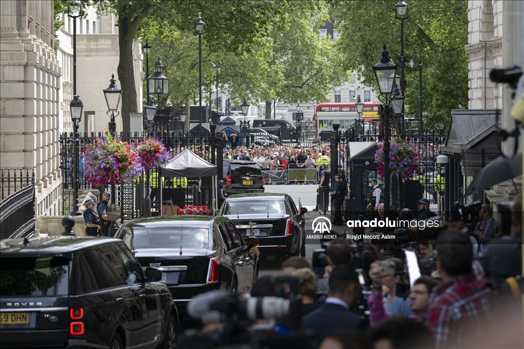 British Prime Minister Rishi Sunak - US President Joe Biden in London ...