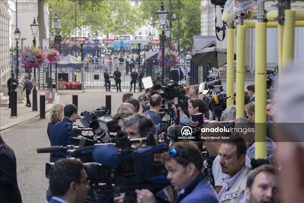 British Prime Minister Rishi Sunak - US President Joe Biden in London ...