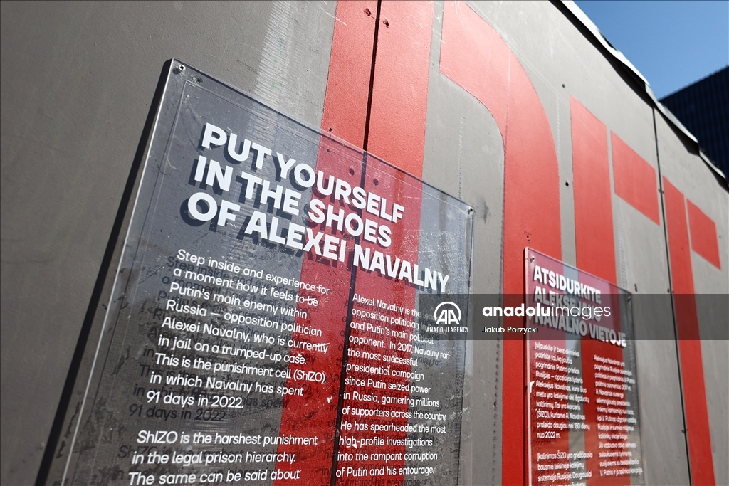 Replica of Alexey Navalny prison cell in Vilnius - Anadolu Ajansı
