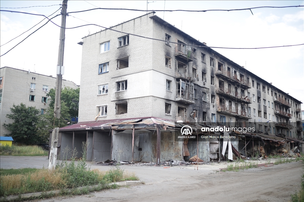 Ukrayna'nın Siversk kentinde savaşın izleri - Anadolu Ajansı