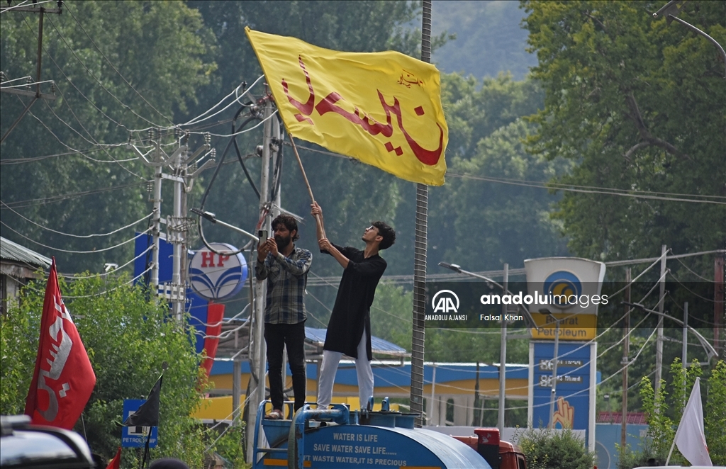 Hindistan'ın Cammu Keşmir bölgesinde onlarca yıl sonra Muharrem ayı ...