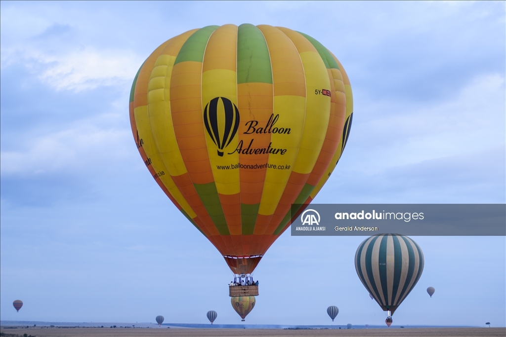 Maasai Mara'da sıcak hava balonları - Anadolu Ajansı