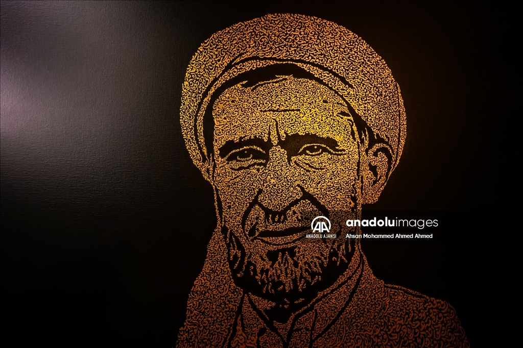 Erbilli Abdulbari Abdulhalık modern ve klasik üslubu birleştirerek hat ...