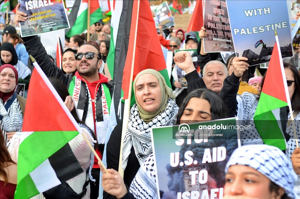 Chicago'da Filistin’e destek gösterisi düzenlendi - Anadolu Ajansı