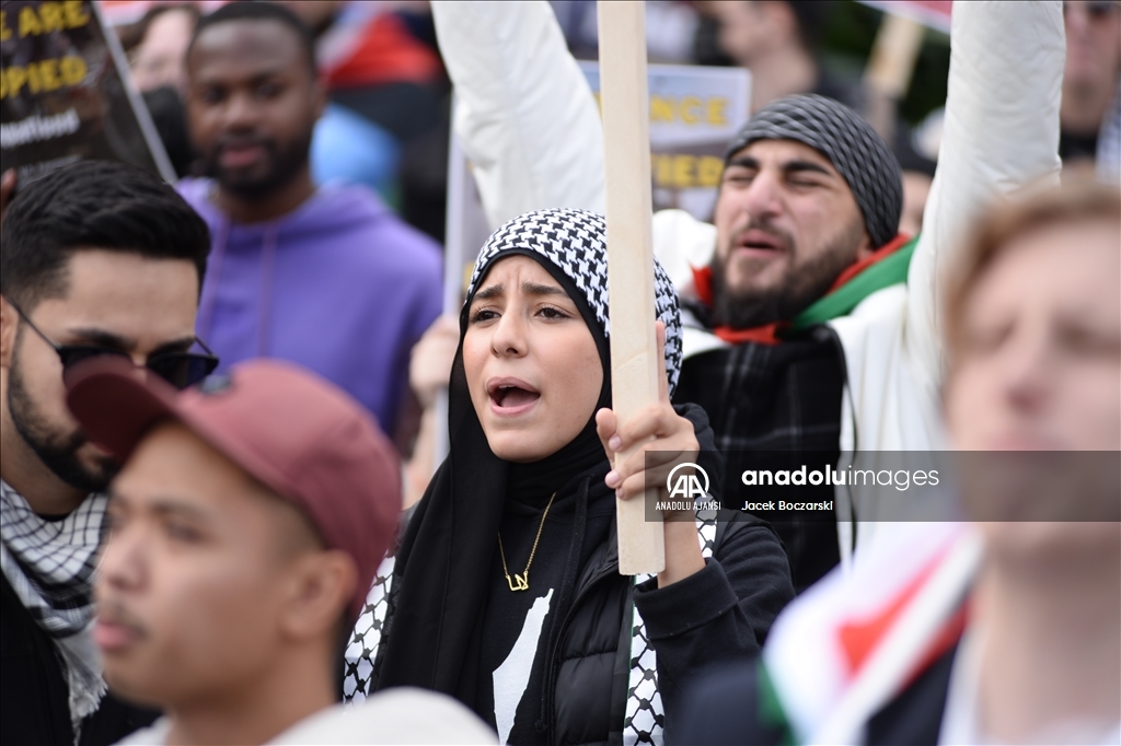 Chicago'da Filistin’e destek gösterisi düzenlendi - Anadolu Ajansı