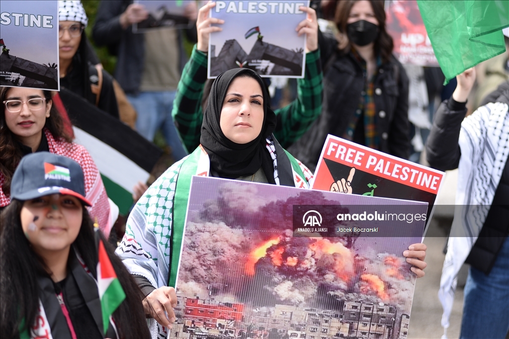 Chicago'da Filistin’e destek gösterisi düzenlendi - Anadolu Ajansı