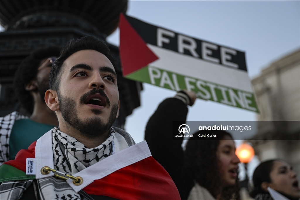Washington'da Filistin'e destek gösterisi - Anadolu Ajansı