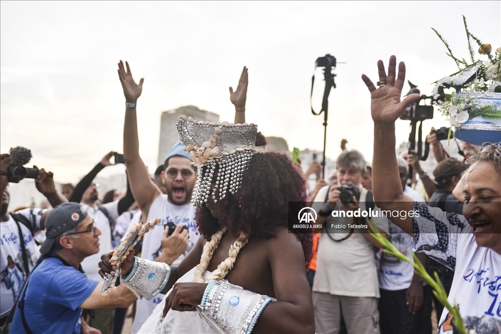 Rio de Janerio'da geleneksel Lemanja Festivali gerçekleşti - Anadolu Ajansı