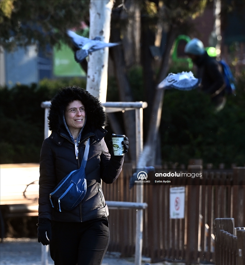 Ankara'da soğuk hava - Anadolu Ajansı