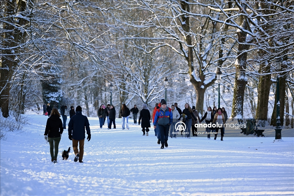 Belçika’da kar - Anadolu Ajansı