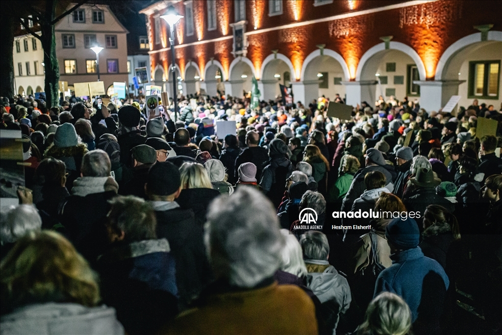 Protest against far-right Alternative for Germany (AFD) political party ...