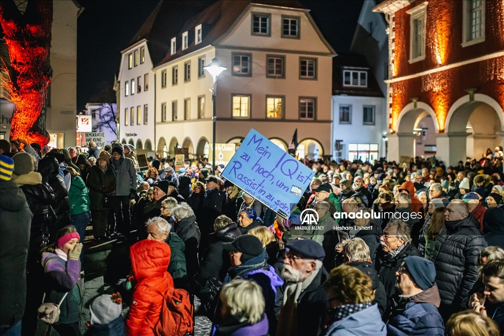 Protest against far-right Alternative for Germany (AFD) political party ...