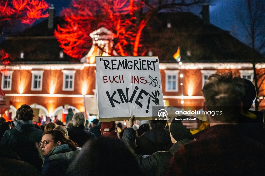 Protest against far-right Alternative for Germany (AFD) political party ...
