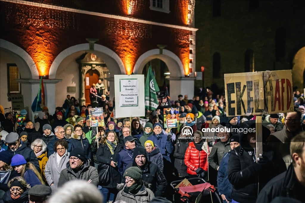 Protest against far-right Alternative for Germany (AFD) political party ...