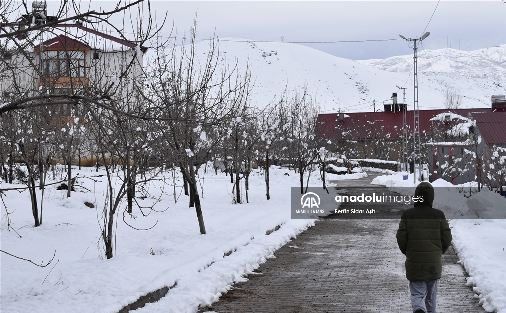 Bitlis'te kar yağışı etkili oldu - Anadolu Ajansı