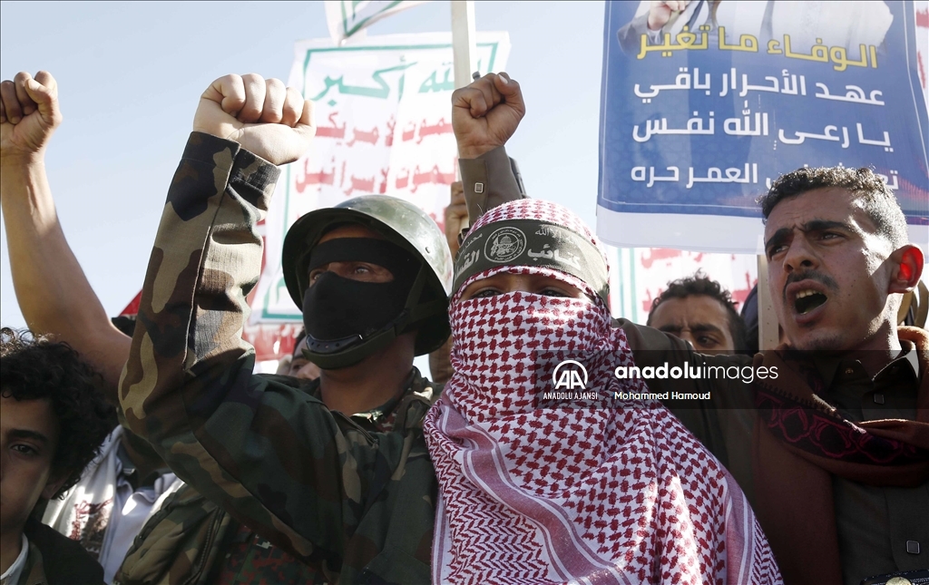 Yemen'de Filistin'e destek gösterisi - Anadolu Ajansı