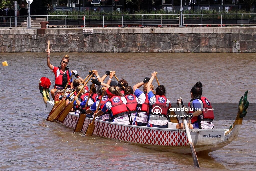 Arjantin'de "Dragon Boat" yarışları - Anadolu Ajansı