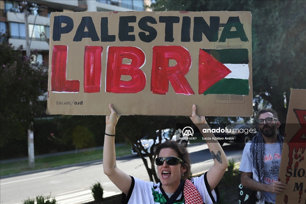 Pro-Palestinian demonstration in Chile - Anadolu Ajansı