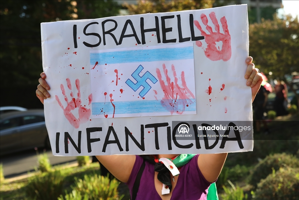 Pro-Palestinian demonstration in Chile - Anadolu Ajansı
