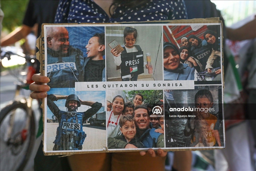 Pro-Palestinian demonstration in Chile - Anadolu Ajansı