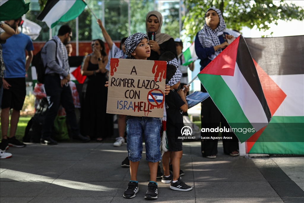 Pro-Palestinian demonstration in Chile - Anadolu Ajansı