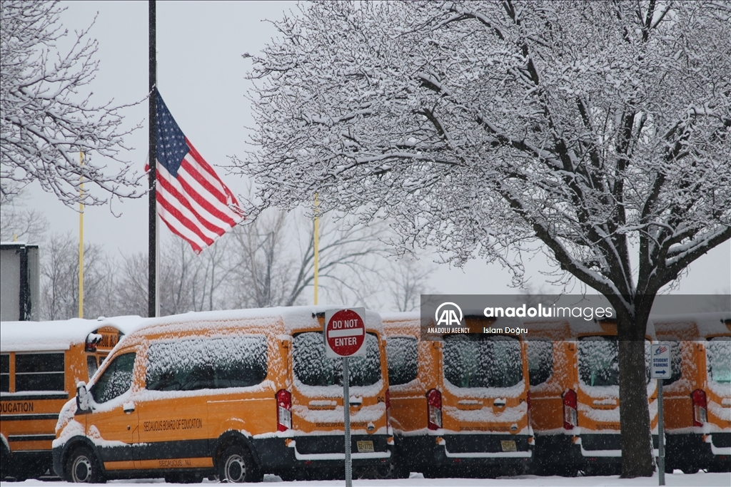 Snowfall in New Jersey - Anadolu Ajansı