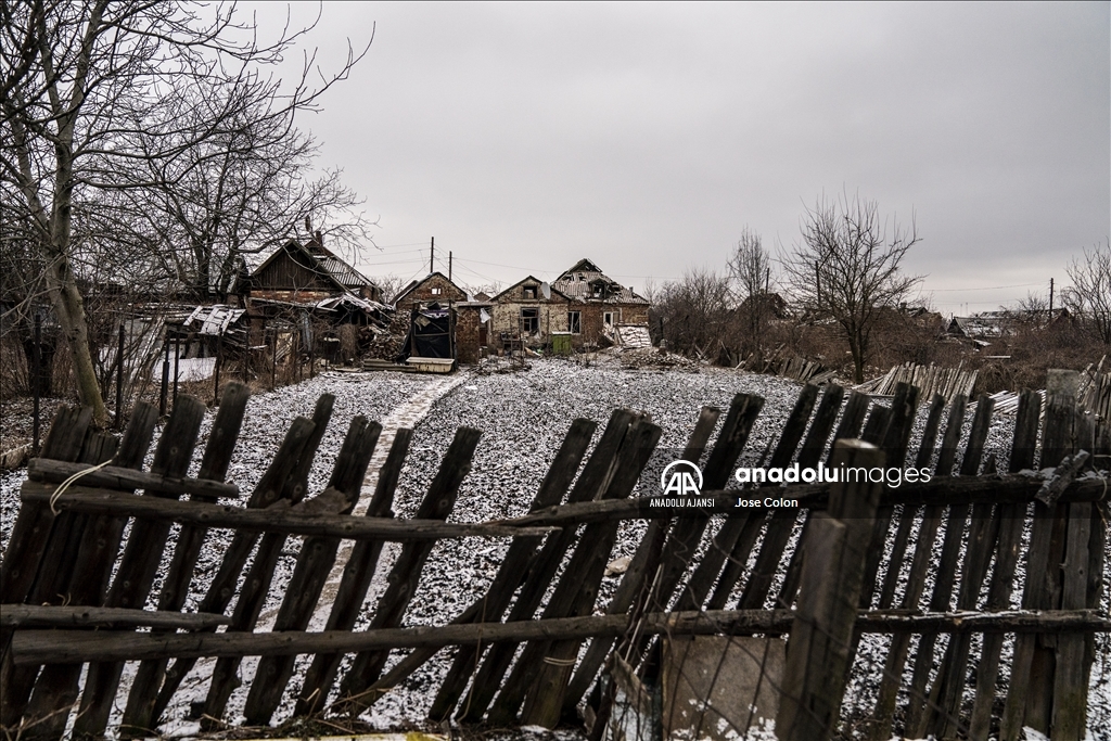 Ukrayna'nın Ocheretyne kentinde savaşın izleri - Anadolu Ajansı