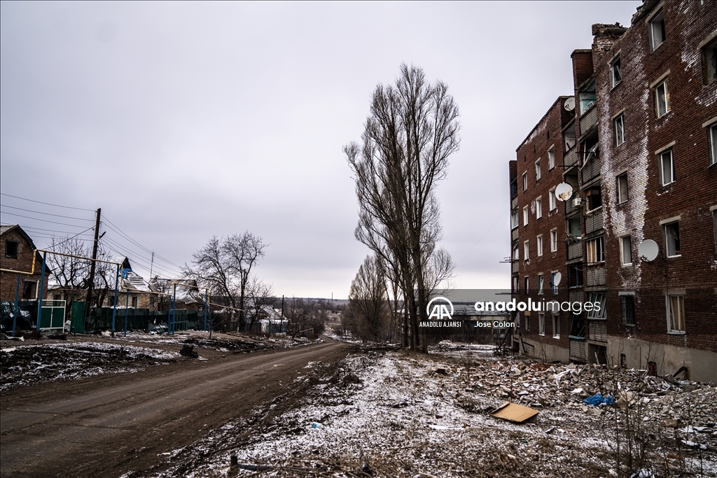 Ukrayna'nın Ocheretyne kentinde savaşın izleri - Anadolu Ajansı
