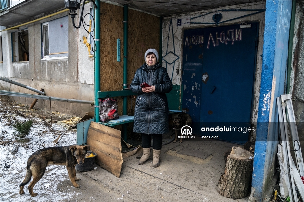 Ukrayna'nın Ocheretyne kentinde savaşın izleri - Anadolu Ajansı