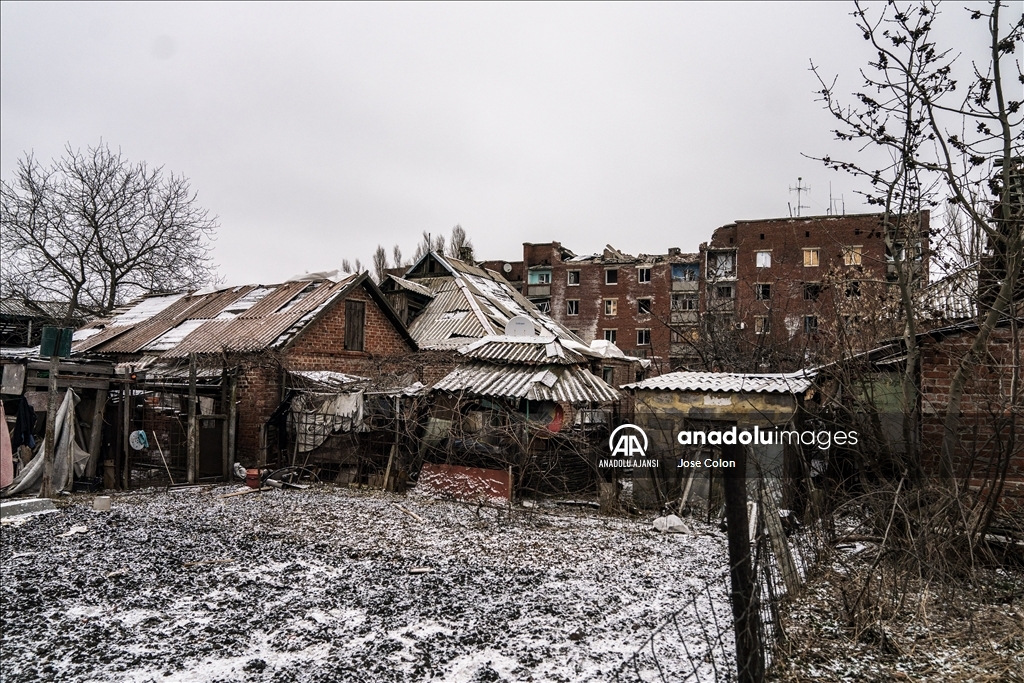 Ukrayna'nın Ocheretyne kentinde savaşın izleri - Anadolu Ajansı